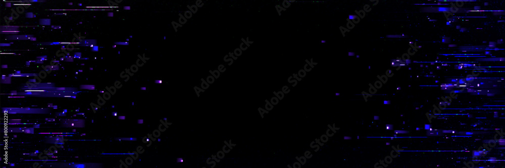 Glitch tv effect for game screen video background. Abstract vhs noise ...