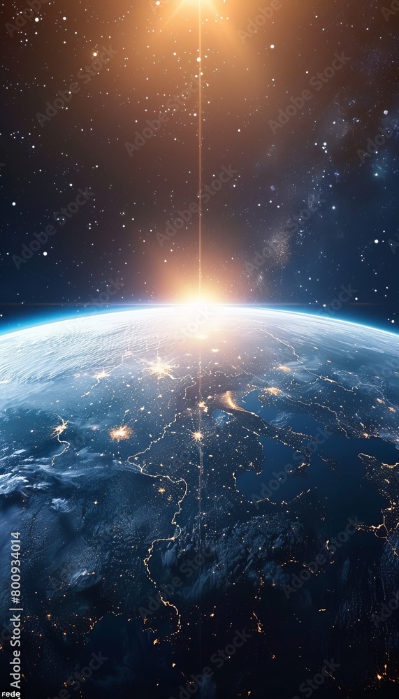 Detailed physical map of earth from space mountains, valleys, and ...