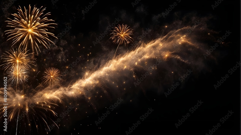 night sky with fireworks, night sky with fireworks,Black background ...