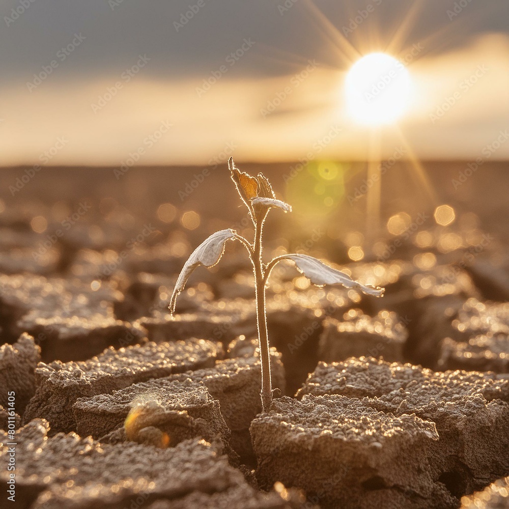 Plant Shriveled in Drought - Global Warming and Climate Change - Sprout ...