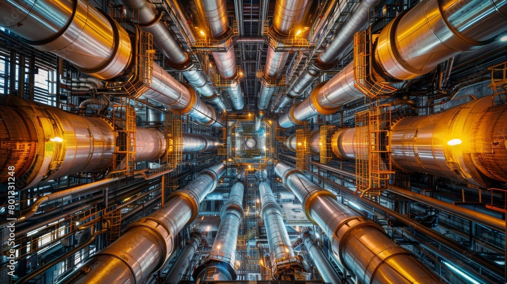 Fractionation Towers: Real photo shot capturing the fractionation ...