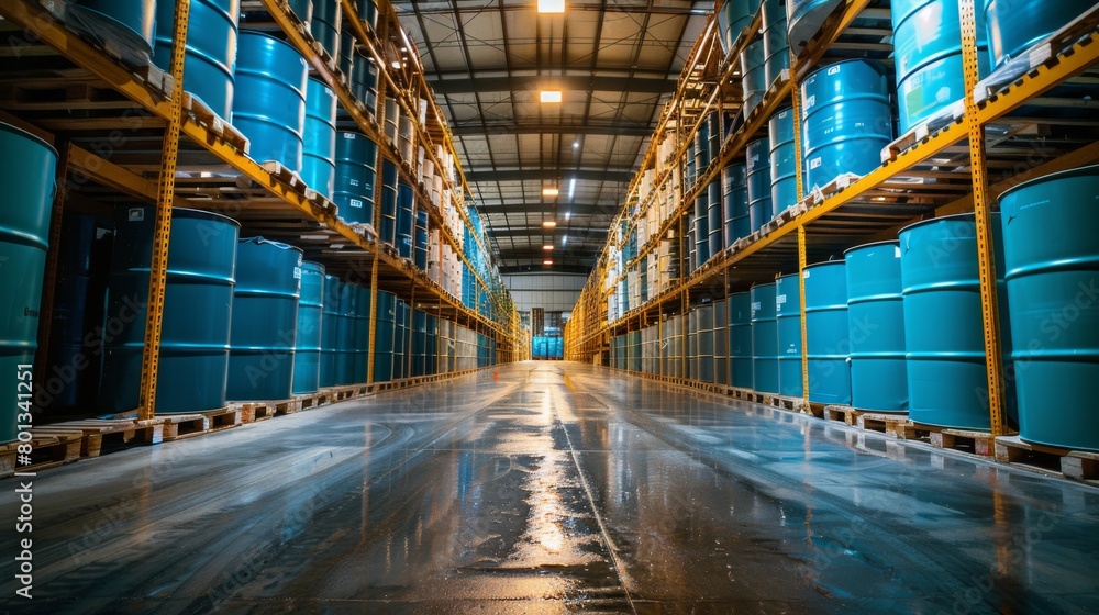 Warehousing and Storage: A real photo shot depicting the storage and ...