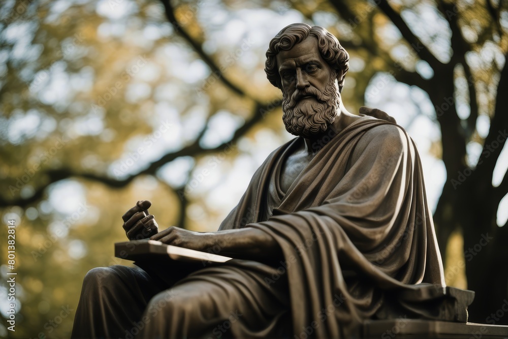 'statue aristotle greek philosopher great thinker sculpture park ...
