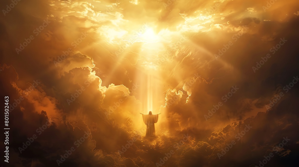 ascension day jesus poster, the day he atoned for his children's sins ...