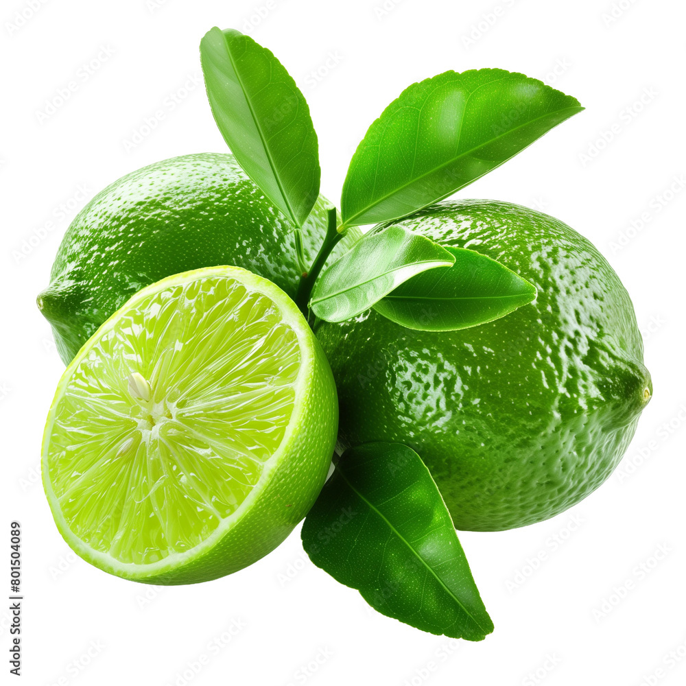 Delicious fresh green lime isolated on transparent background, png clip ...