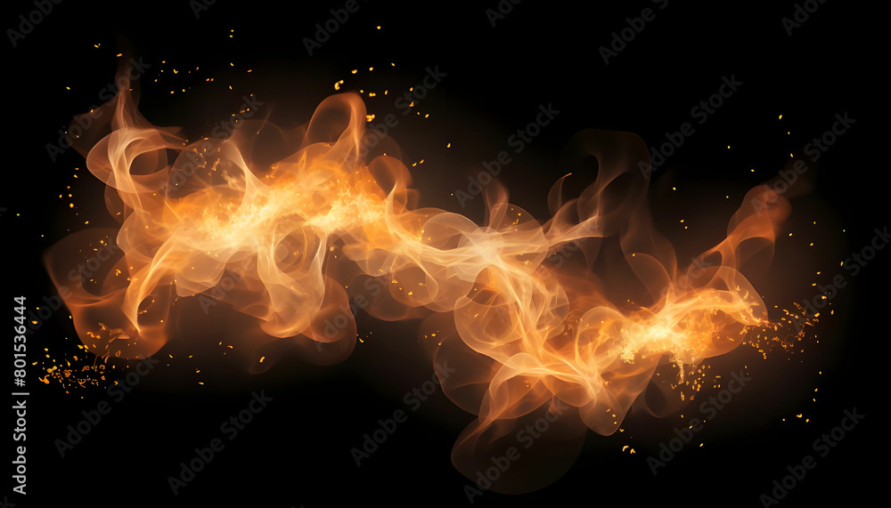 fiery sparks on an isolated transparent background. Sparks png, fire ...