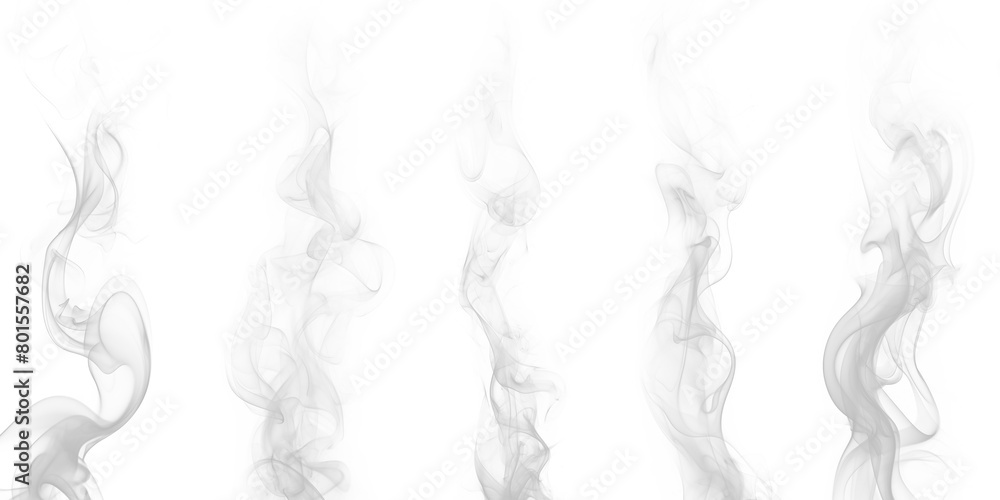 set bundle white grey smoke vapor fume swirls and shapes texture PNG ...