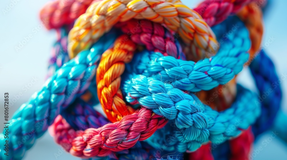 This image captures the beauty and complexity of knotted ropes in ...