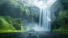 Looking Over A Waterfall Free Stock Photo - Public Domain Pictures