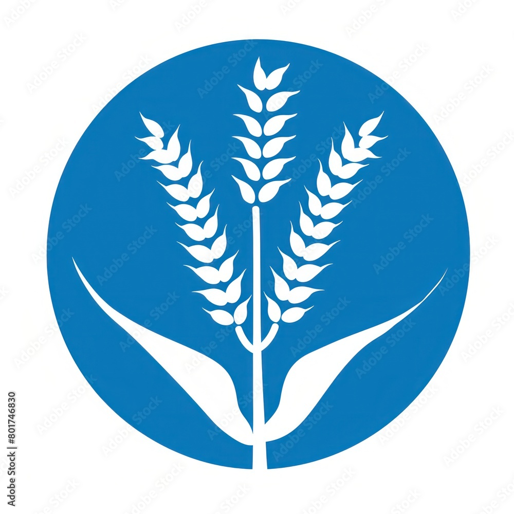 grain farm agriculture logo design Stock Illustration | Adobe Stock
