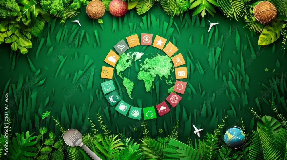 Sustainable development goals. SDGs. World Environment Day background ...