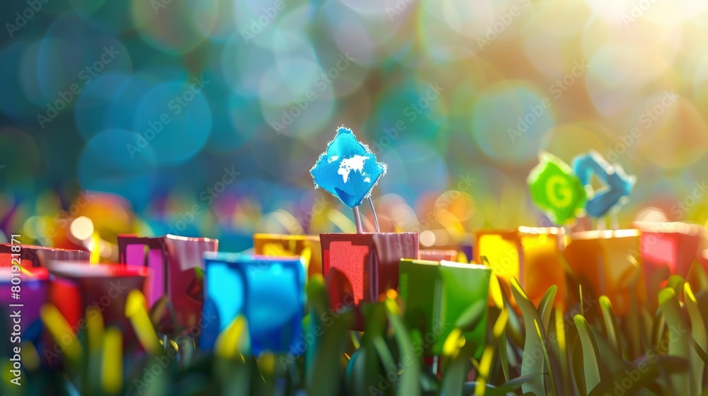 Sustainable development goals. SDGs. World Environment Day background ...