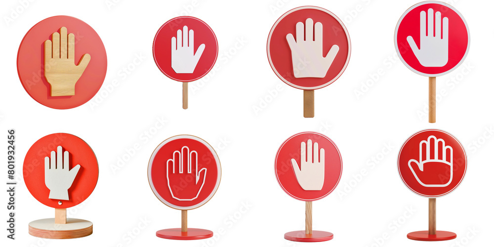 Stop sign png mockup with no background for sample presentation. Stock ...