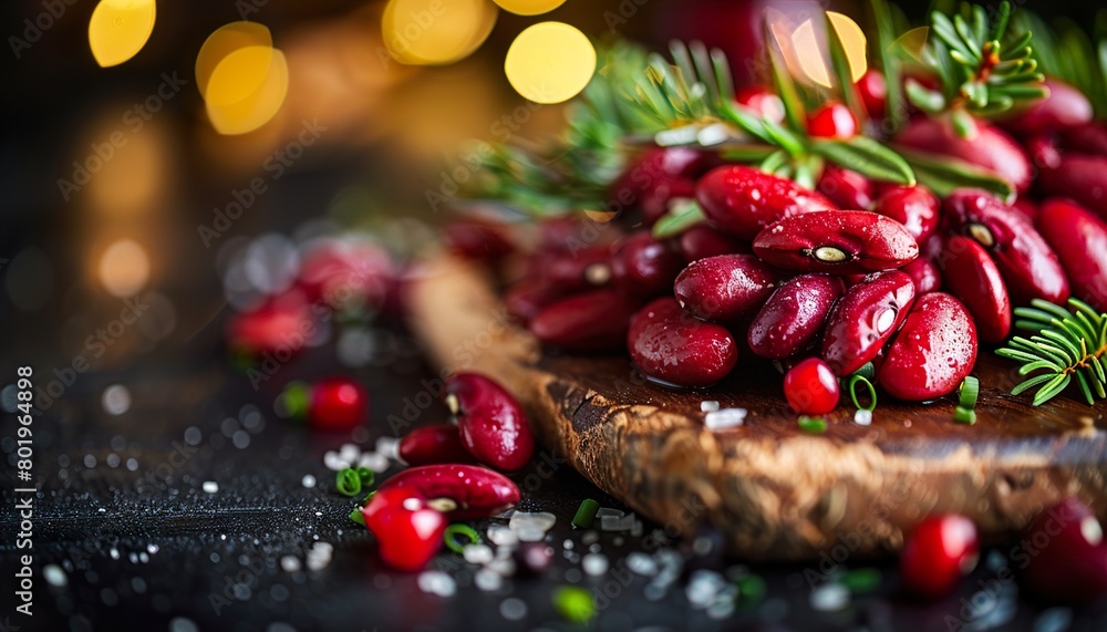 Red beans, beans, It is stuffed in the shape of a half moon or ramie ...