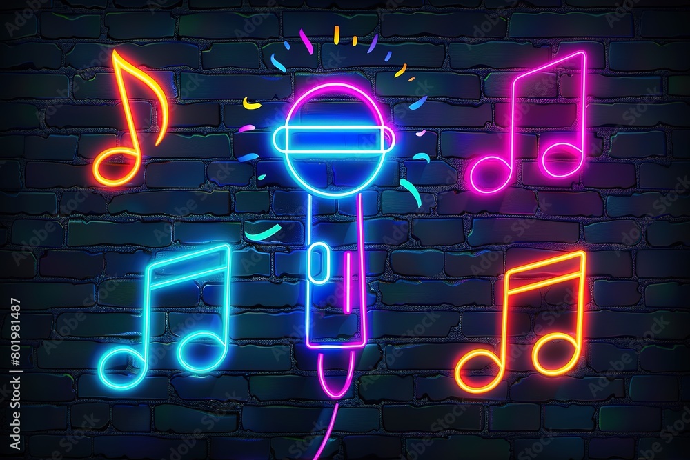 Music notes icons collection. Stand up and festival. Musical store and ...
