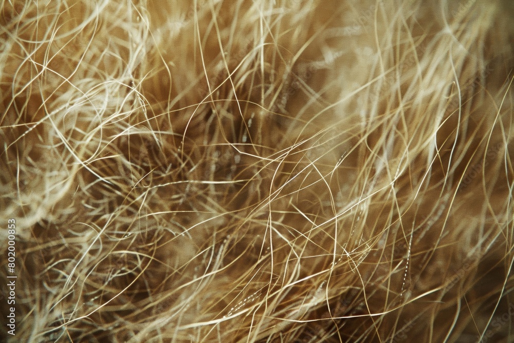 Microscopic Examination of Human Hair Texture and Structure Stock ...