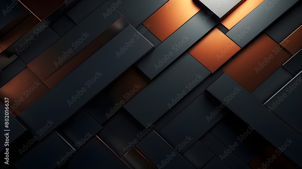 4K Minimal Artwork Simple Template Background, Black and Copper Tones ...