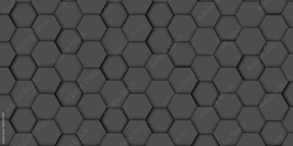 Black Hexagonal Background. Luxury black Pattern. Vector Illustration ...