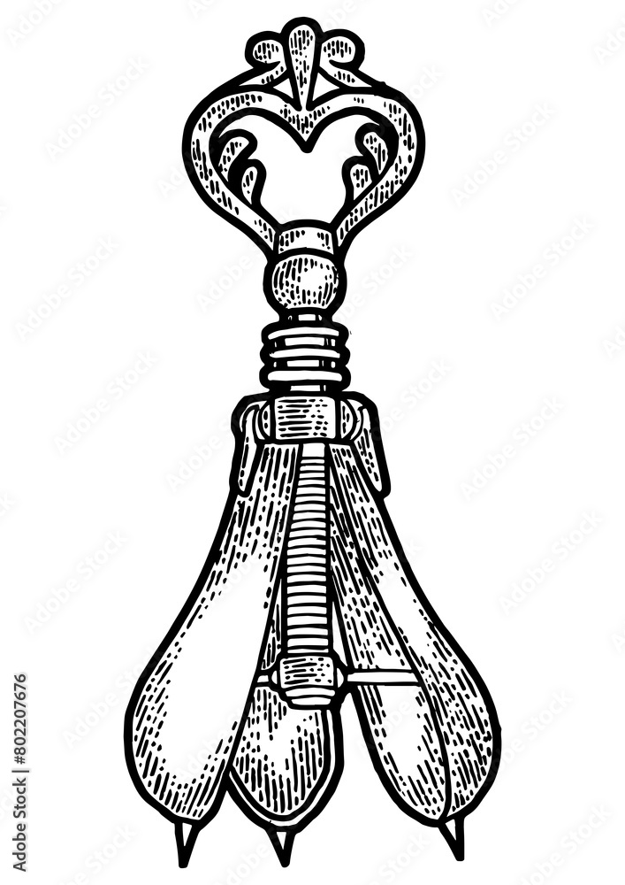 Pear of anguish medieval torture device sketch engraving PNG ...