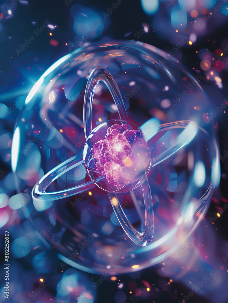 Atoms of deuterium and tritium merge in a dance of subatomic energy ...