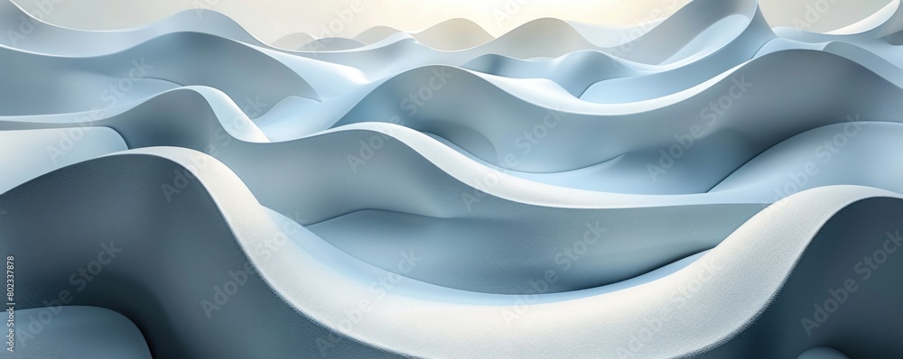 geometric volumetric background with wavy elements, demonstrating the ...