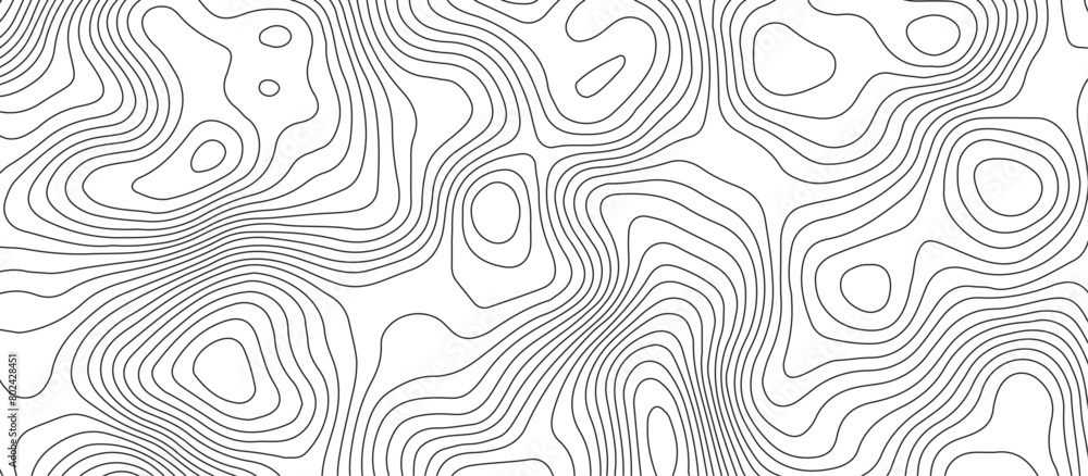 White background topography contour map with black curve lines .luxury ...