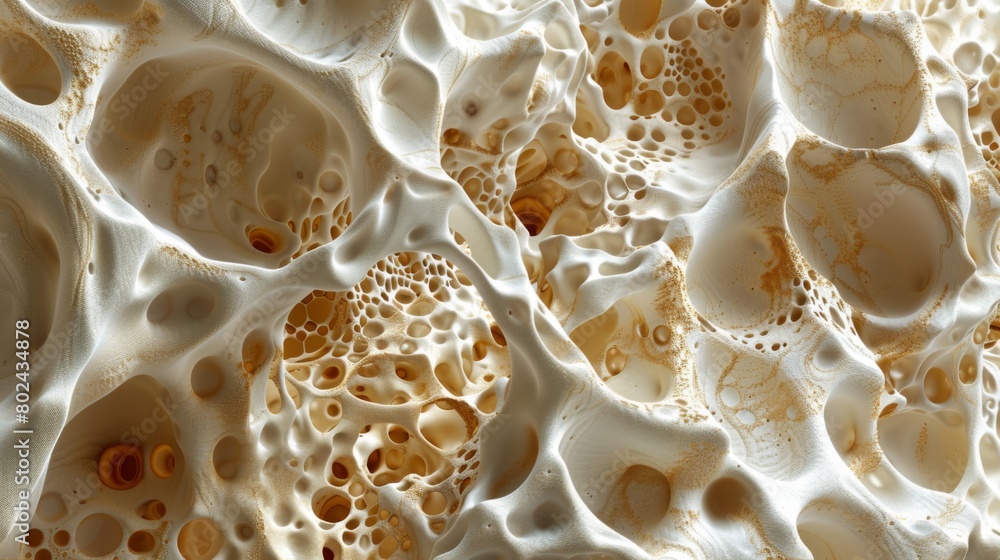 Stock-Foto „3D rendering image illustrating the microstructure of bone ...