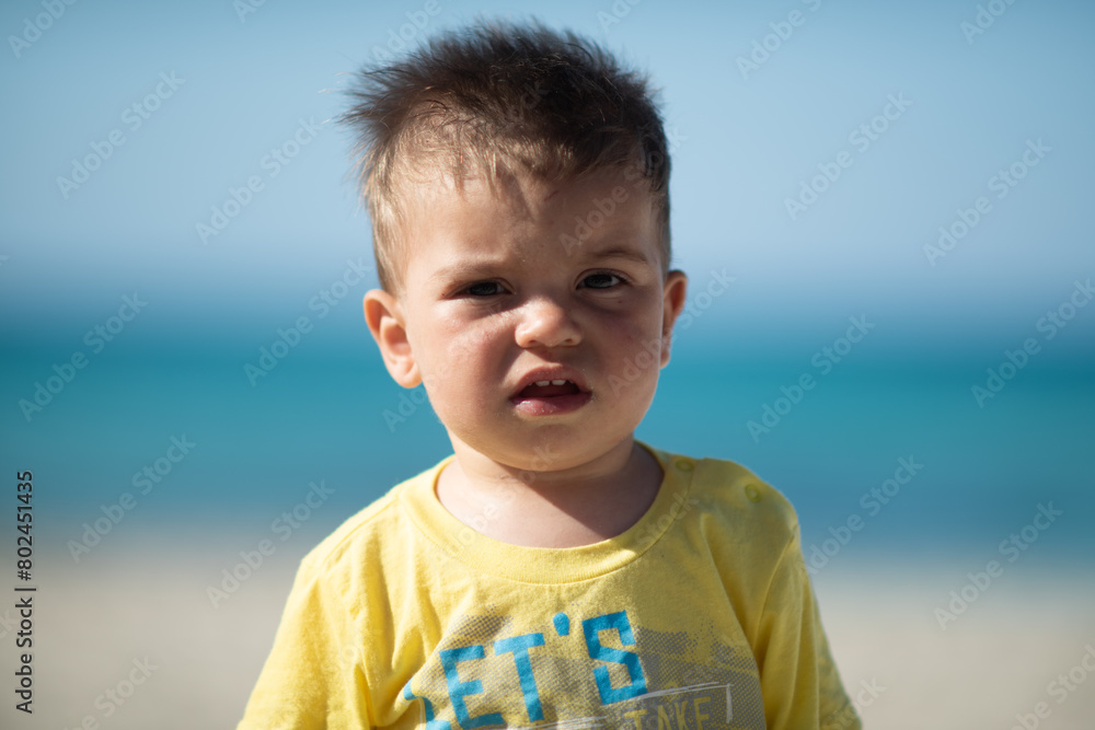 Foto de Stock beach, family, child, sea, summer, vacation, fun ...