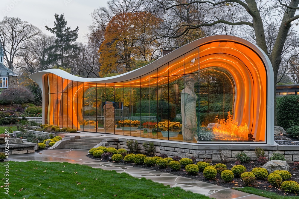 Kinetic Pavilion: Dynamic Transformation with Responsive Form and Color ...