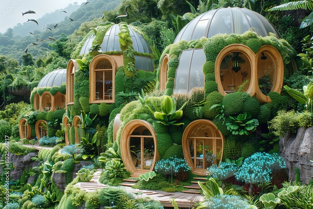 Luminous Underwater Metropolis: Bioluminescent Buildings Inspired by ...