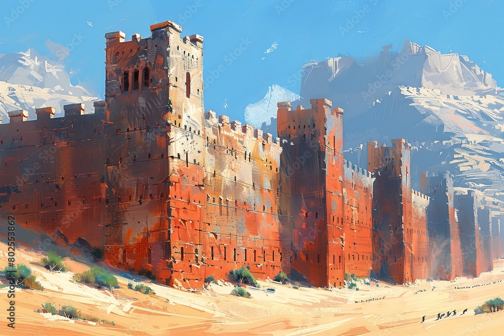 Time-Worn Solitude: Echoes of an Ancient Castle in a Desolate Landscape ...