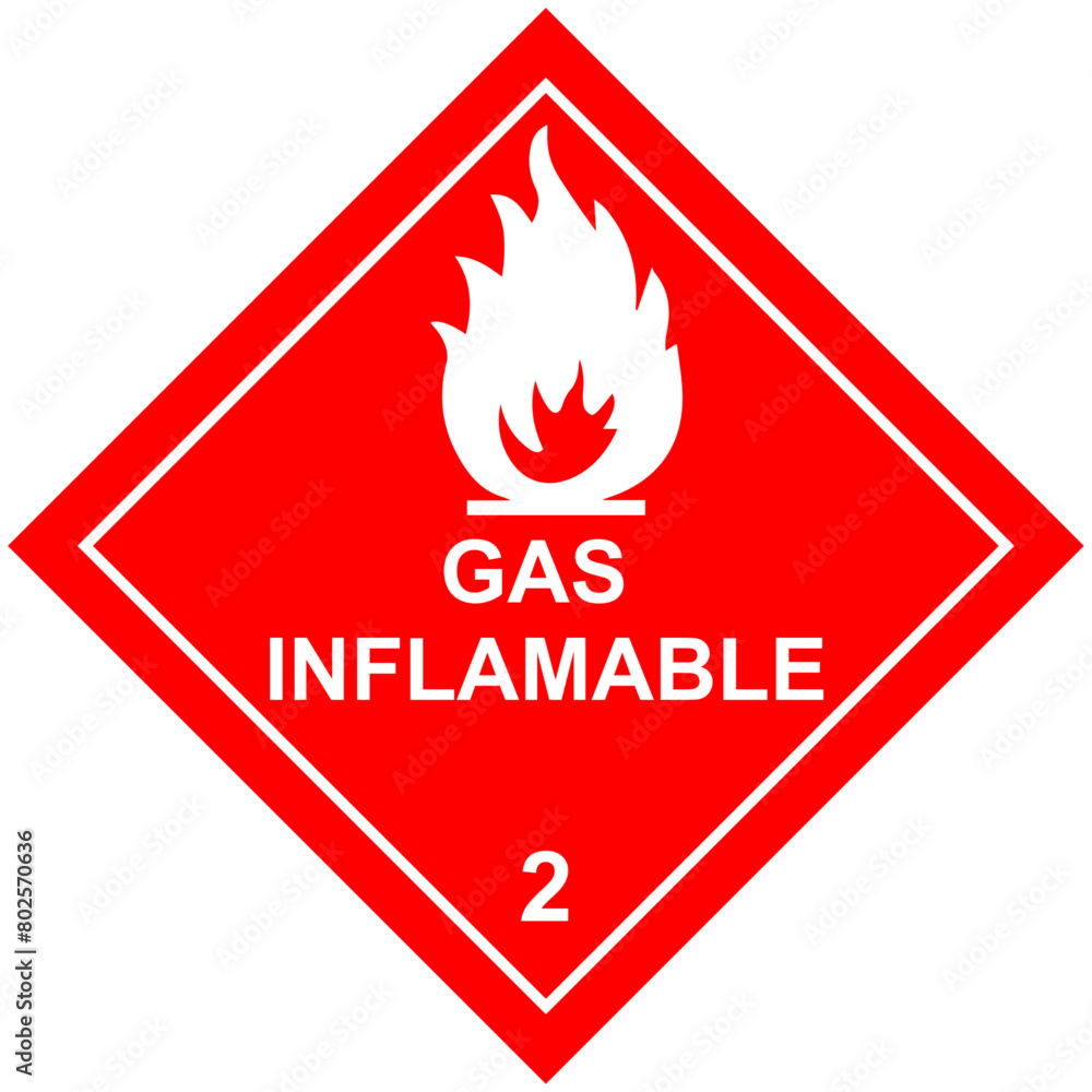 vm2.3, gasolina, inflamable, 2, pictograma, gas inflamable vector, imagen, indicar, anuncio ...