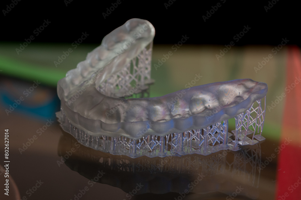 3D printed dental relaxation splint Stock Photo | Adobe Stock