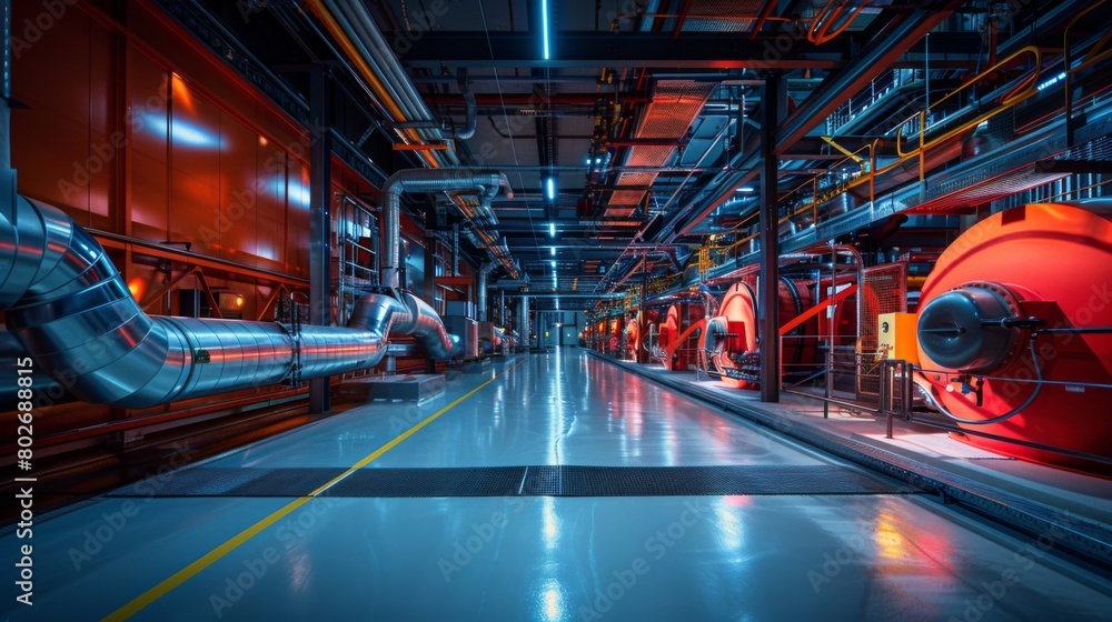 the heat recovery system, where heat generated from waste incineration ...