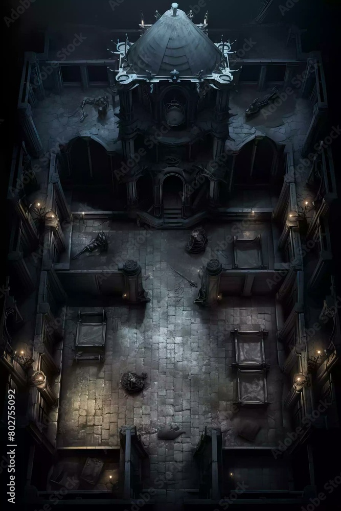 DnD Battlemap vampire, castle, Transylvania, legend, mysterious, dark ...