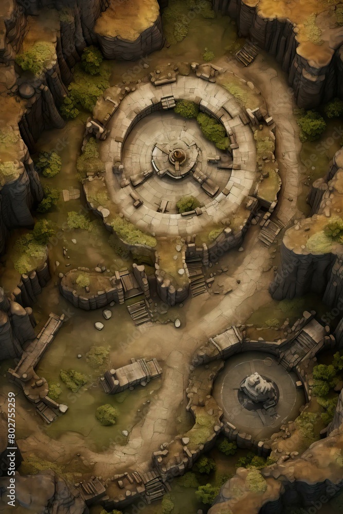 DnD Battlemap cave, digital artwork, abstract, painting, cave, art ...