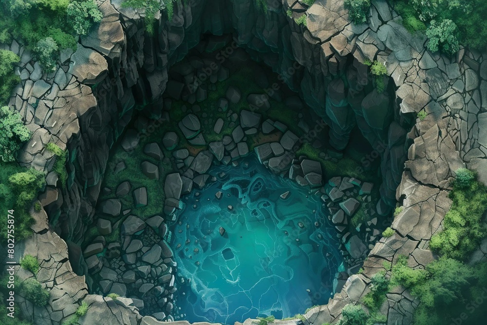 DnD Battlemap Giants' Cave Battlemap. Redesigned cave battle setting ...