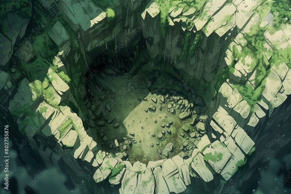 DnD Battlemap Giants Cave Battlemap_summary: Ethan's artwork of an ...