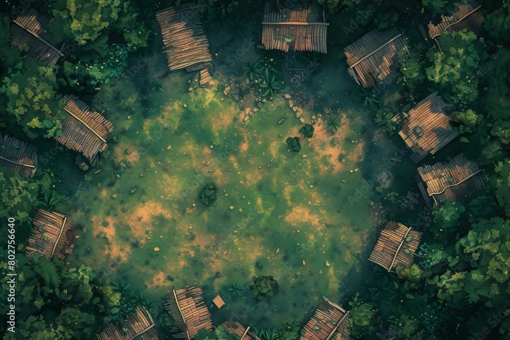 DnD Battlemap Ogre Camp Battle Map. Le détail d'une scène de bataille ...