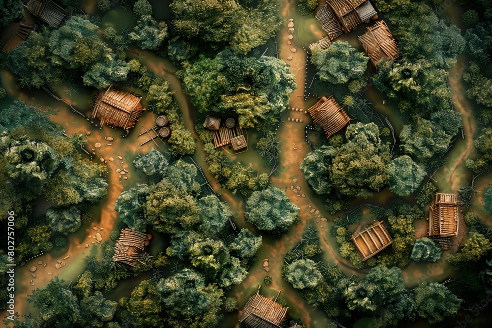 DnD Battlemap Battle Map: Siege Camp, tents and fortress under attack ...