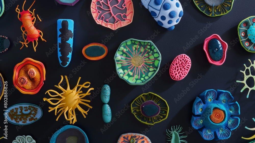 Charts showing the different types of plant and animal cells Stock ...