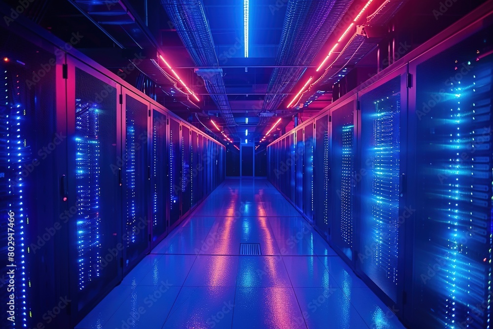 Advanced supercomputer, powerful and cutting-edge technology, enabling ...