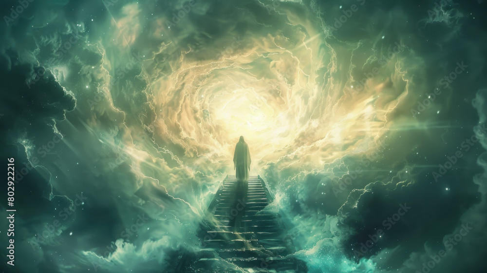 Celestial Ladder Ascending Beyond., the Ascension of Christ, the ...