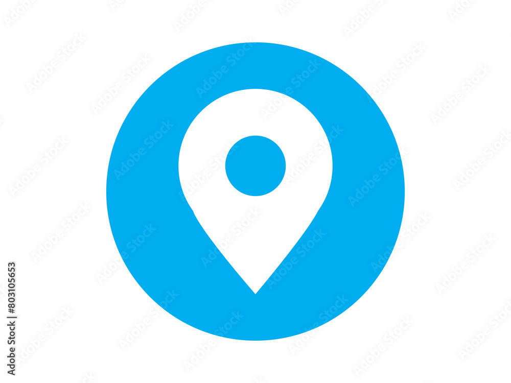 GPS map location icon Stock Illustration | Adobe Stock
