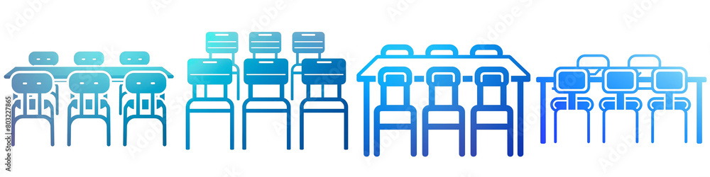 Classroom clipart collection, symbol, logos, icons isolated on ...
