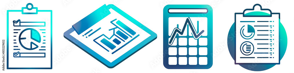 Financial Audit clipart collection, symbol, logos, icons isolated on ...