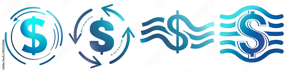 Money Flow clipart collection, symbol, logos, icons isolated on ...