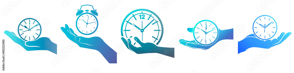 Time Management clipart collection, symbol, logos, icons isolated on ...