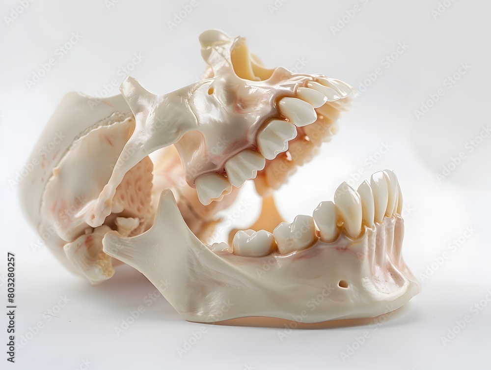 Orthognathic Surgery Model Showing Misaligned Jaws and Malocclusion for ...