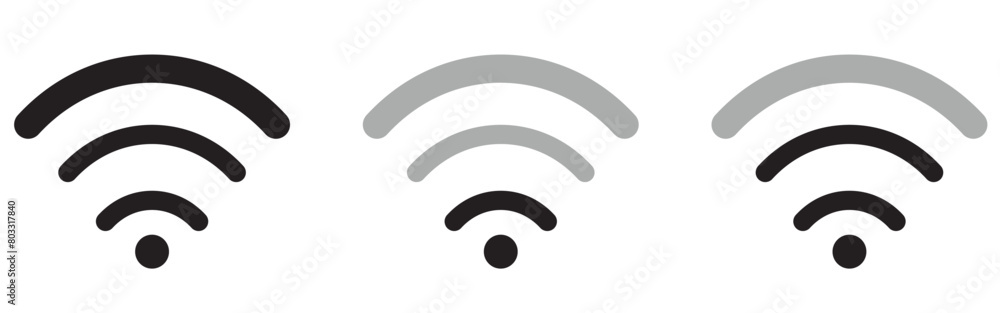 Antenna icon set. Radio antenna icon. Communication towers collection ...